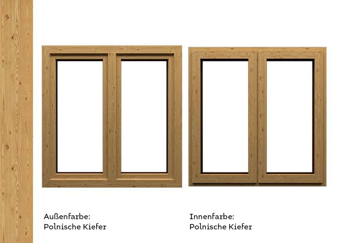 Zweiteiliges Fenster T-Passive Perfekt mit Stulp - iFENSTER24